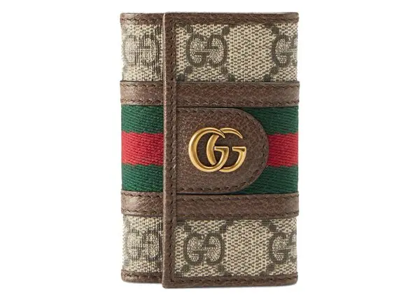 Gucci Ophidia Gg Key Case - Beige/ebony