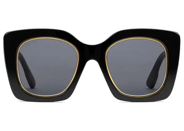 Gucci Oversize Square Frame Sunglasses - Black (691318 J0740 1012)