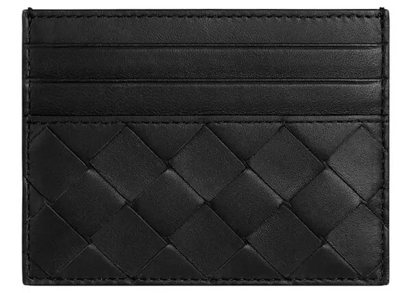Bottega Veneta Intrecciato Card Case - Black