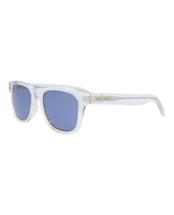 Saint Laurent Square Sunglasses - Crystal/blue (sl51rim