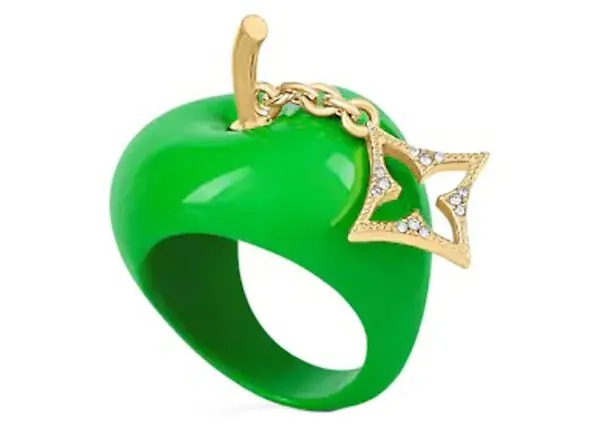 LOUIS VUITTON Fruits Apple Ring Medium - Green