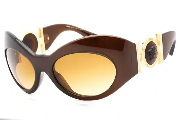 Versace Irregular Sunglasses - Transparent Brown/yellow Gradient Brown (ve4462/54462l)
