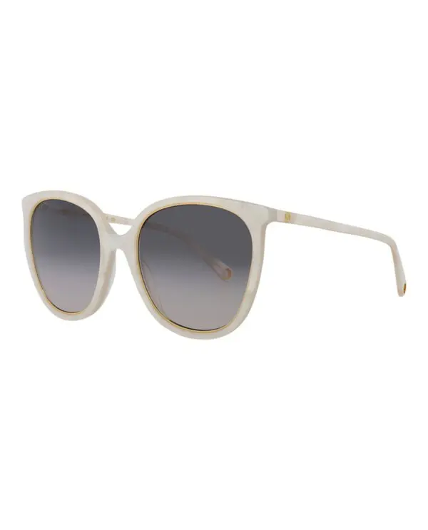 Gucci Round Oval Sunglasses - White/grey (gg1076s