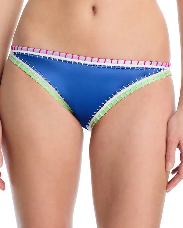 PLATINUM INSPIRED BY SOLANGE FERRARINI Whipstitched Bikini Bottom - Rib Cloud
