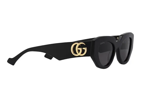 Gucci Geometric Frame Sunglasses - Black Acetate (‎755250 J0740 1012)