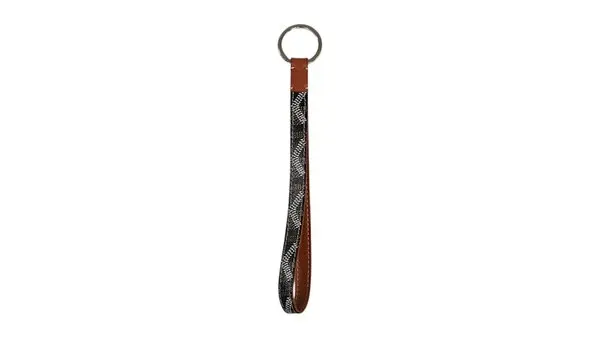 Goyard Sesame Key Holder Goyardine - Tan Brown Leather