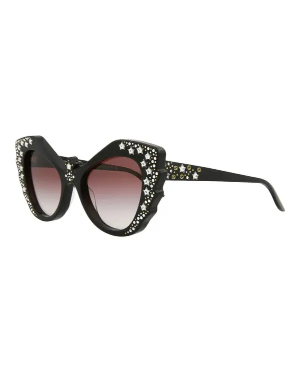 Gucci Cat Eye Sunglasses - Black/red (gg1095s