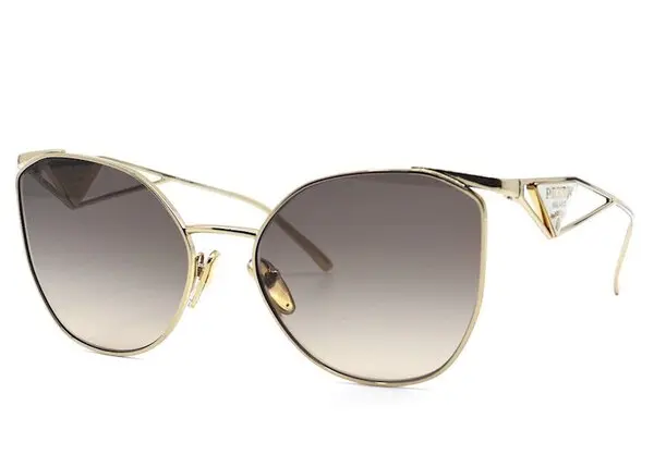 Prada Cateye Sunglasses - Gold (pr50zs/zvn3d0/59)