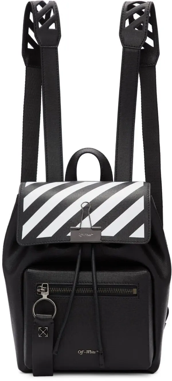 Off-White Diag Backpack - Black White