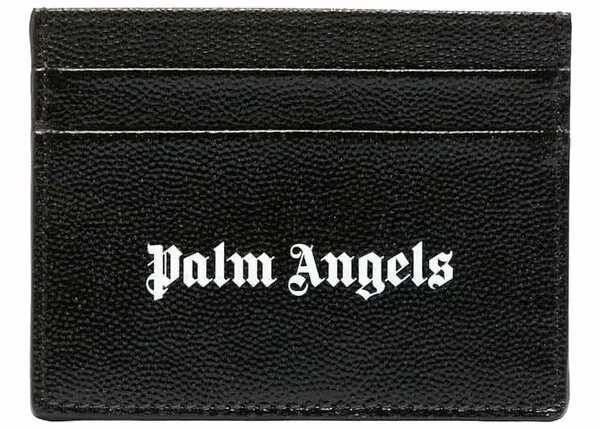 Palm Angels Card Case Logo Caviar - Black