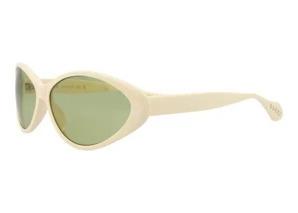 Gucci Round Frame Sunglasses - Ivory/green (gg1377s