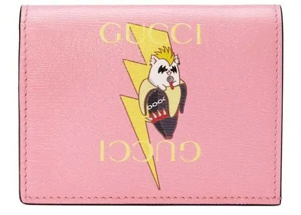 Gucci X Banana Print Card Case - Pink