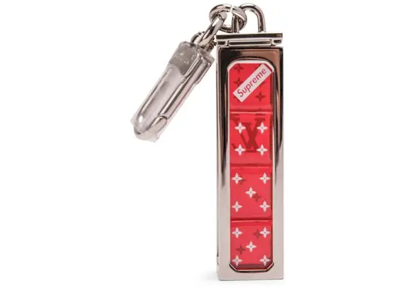 LOUIS VUITTON X Supreme Dice Key Chain - Red