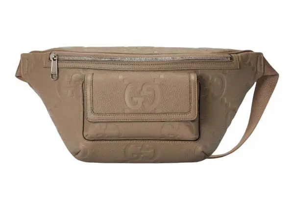 Gucci Jumbo Gg Belt Bag - Taupe