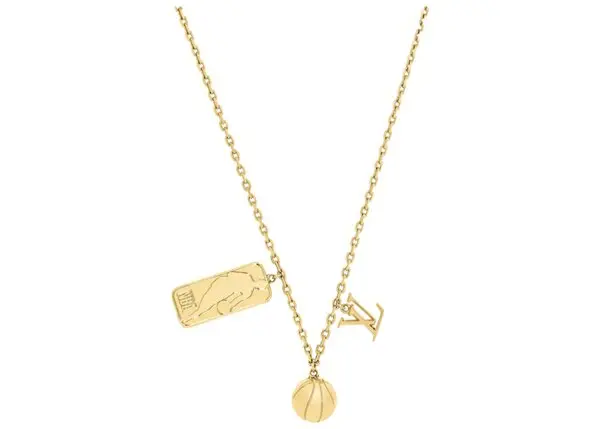 LOUIS VUITTON X Nba Ball And Tab Pendant - Gold