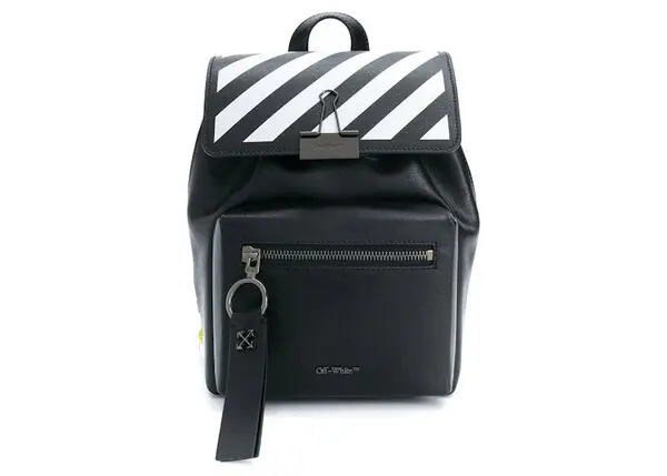 Off-White Small Diagonal Backpack - Black