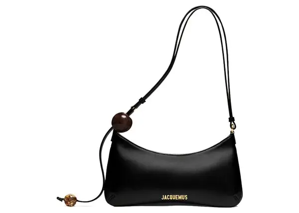 Jacquemus Le Bisou Perle Shoulder Bag - Black