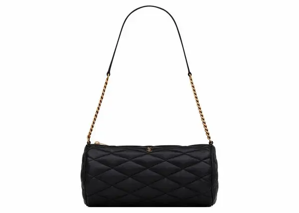 Saint Laurent Sade Tube Bag In Quilted Lambskin