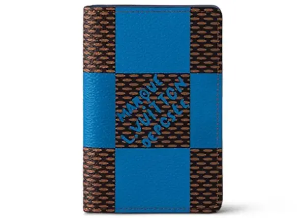 LOUIS VUITTON Pocket Organizer Damier Pop - Blue
