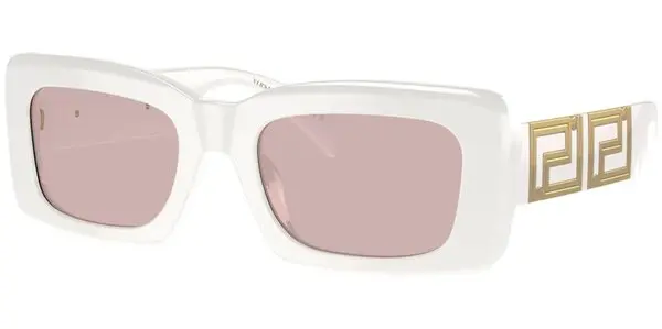 Versace Rectangle Sunglasses - White/pink (ve4444u/3145)