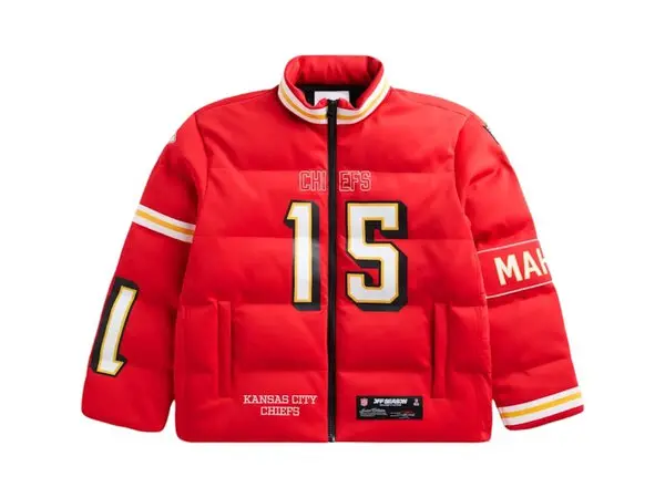 OFF SEASON X Nfl Patrick Mahomes Kansas City Chiefs Player Puffer Jacket