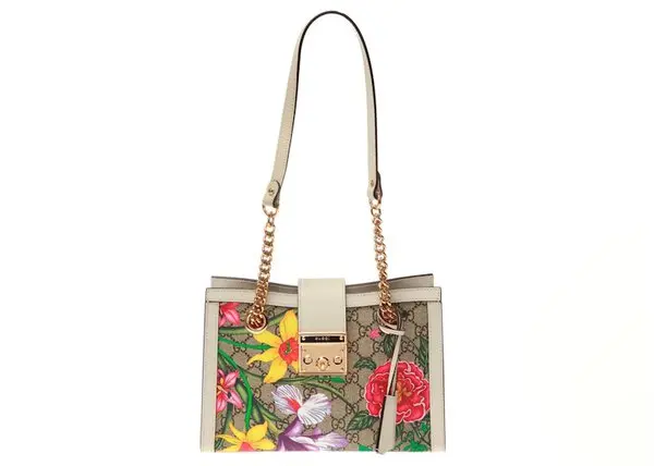 Gucci Padlock Gg Flora Shoulder Bag