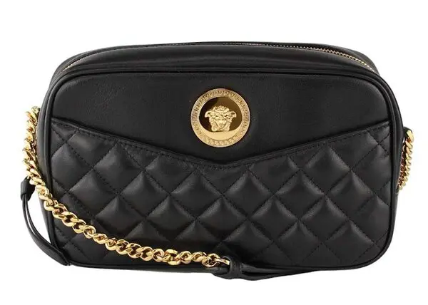 Versace Quilted Leather Camera Bag