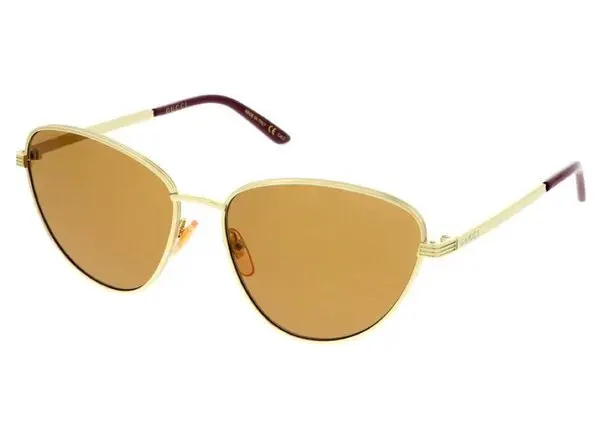 Gucci Cat Eye Sunglasses - Gold (gg0803s/002/58)