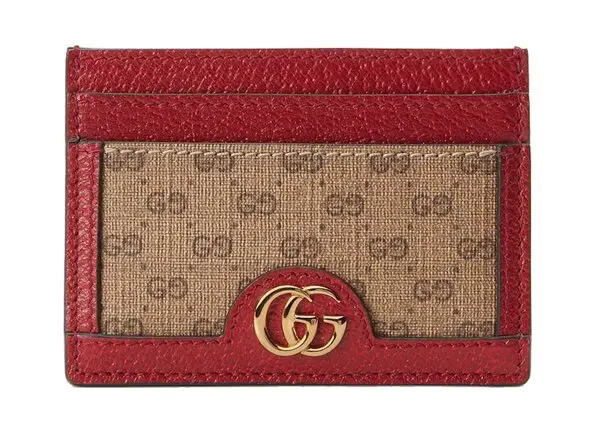 Gucci X Doraemon Card Case - Ebony/red