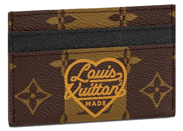 LOUIS VUITTON X Nigo Double Card Holder Monogram Stripes - Brown