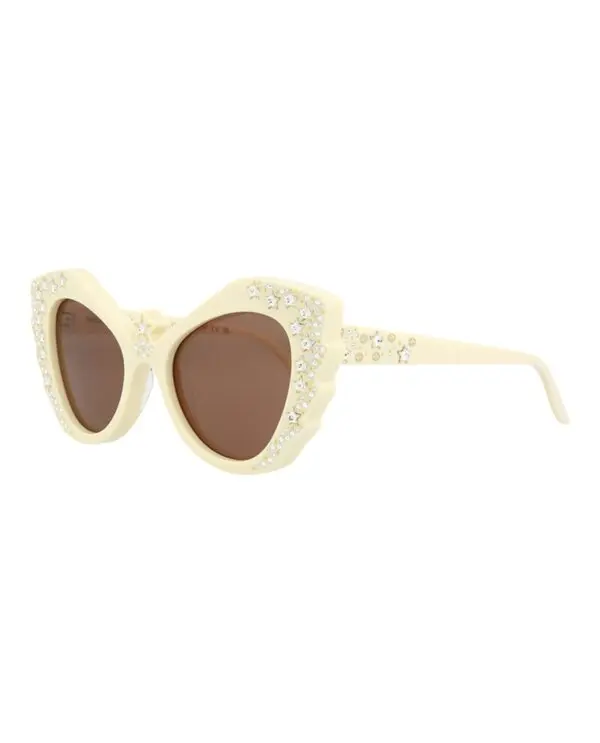 Gucci Cat Eye Sunglasses - Ivory/brown (gg1095s