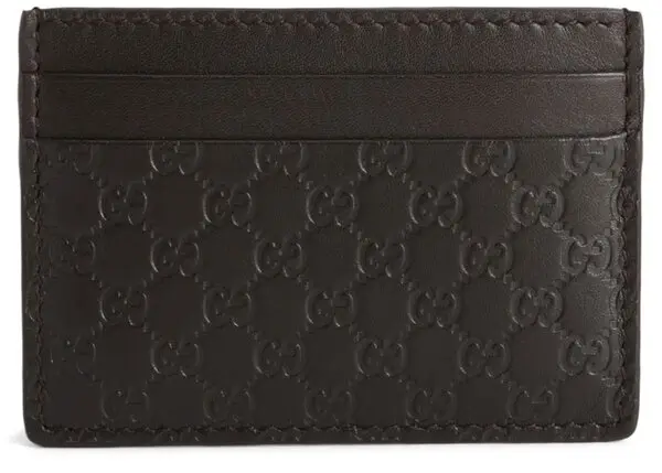 Gucci Card Case Microssima - Black