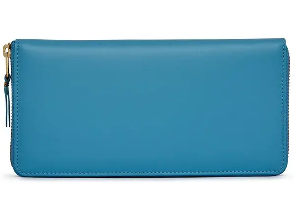 Comme Des Garçons Sa0110 Colour Plain Wallet - Blue