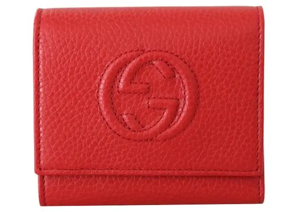 Gucci Soho Trifold Wallet Small - Red