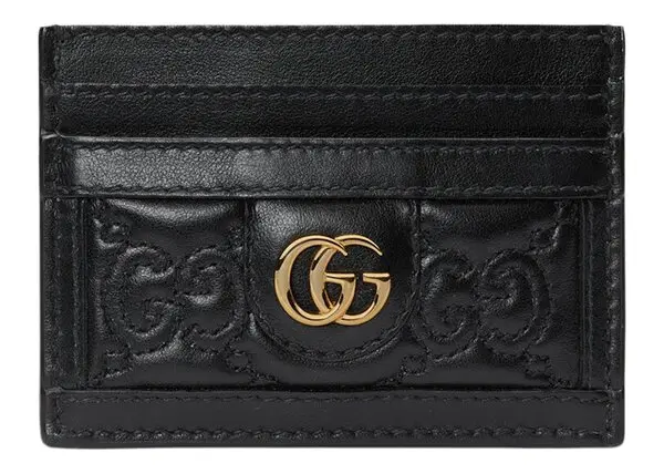 Gucci Gg Matelasse Card Case - Black