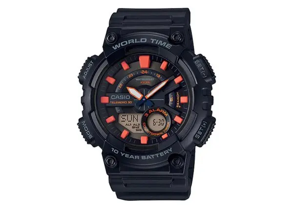 Casio G-shock Aeq110w1a2 Analog Digital Watch - Resin