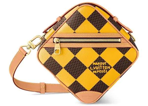 LOUIS VUITTON Chess Messenger Bag Damier Pop - Jaune Mat