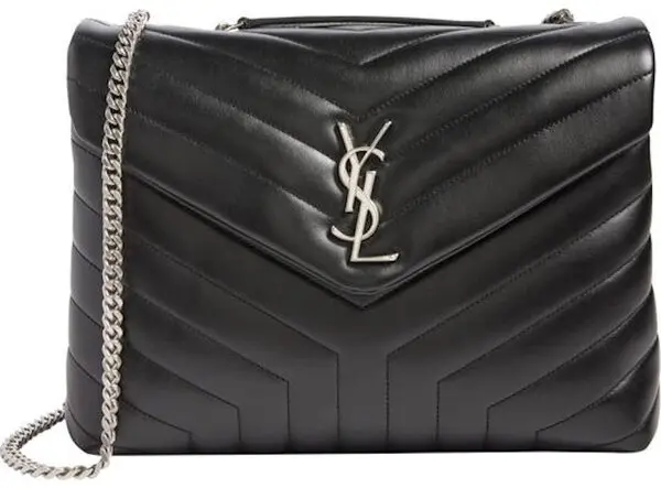 Saint Laurent Loulou Medium Shoulder Bag - Black
