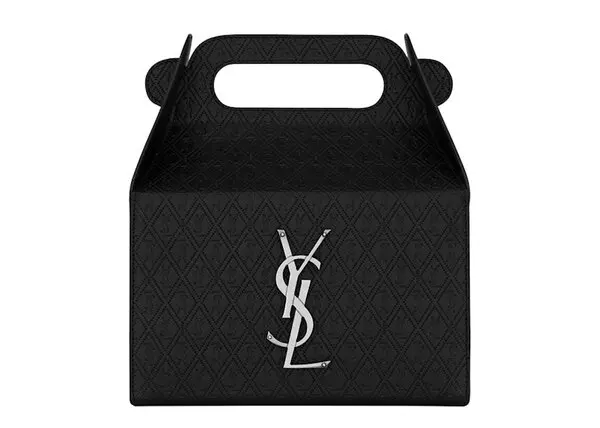 Saint Laurent Takeaway Box In Leather - Black