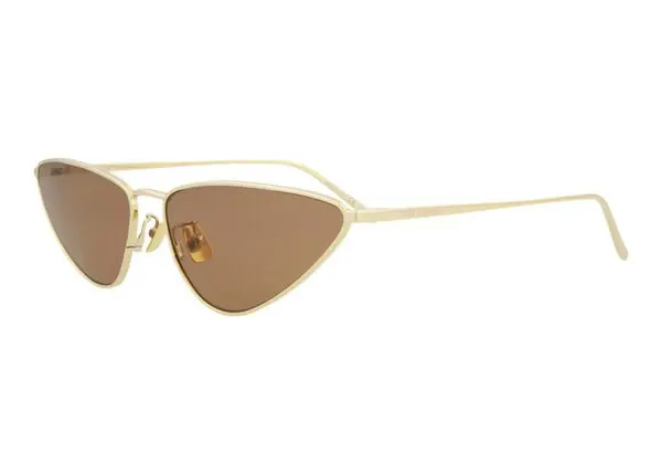 Saint Laurent Cat Eye Sunglasses - Gold/brown (sl487/30011583