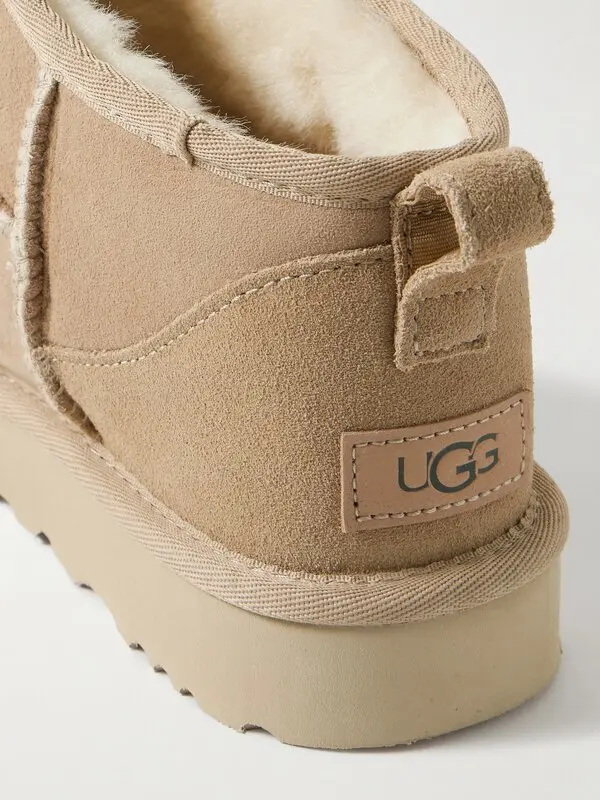 UGG Classic Ultra Mini Shearling Boots - Neutrals
