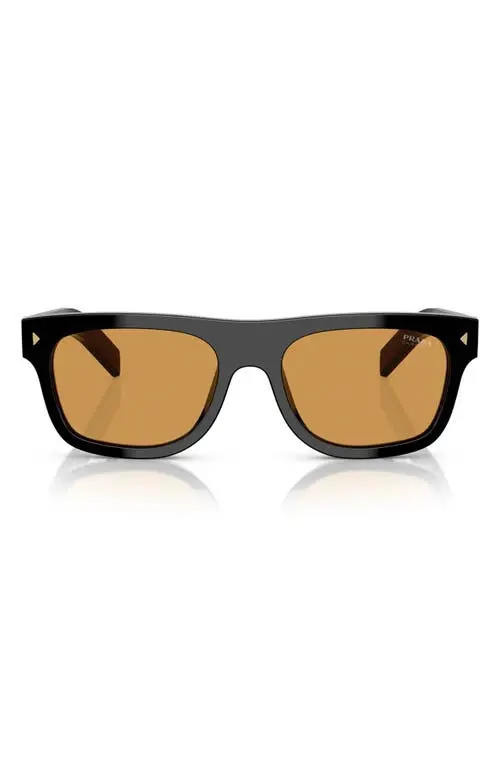 Prada 55mm Pillow Sunglasses - Black