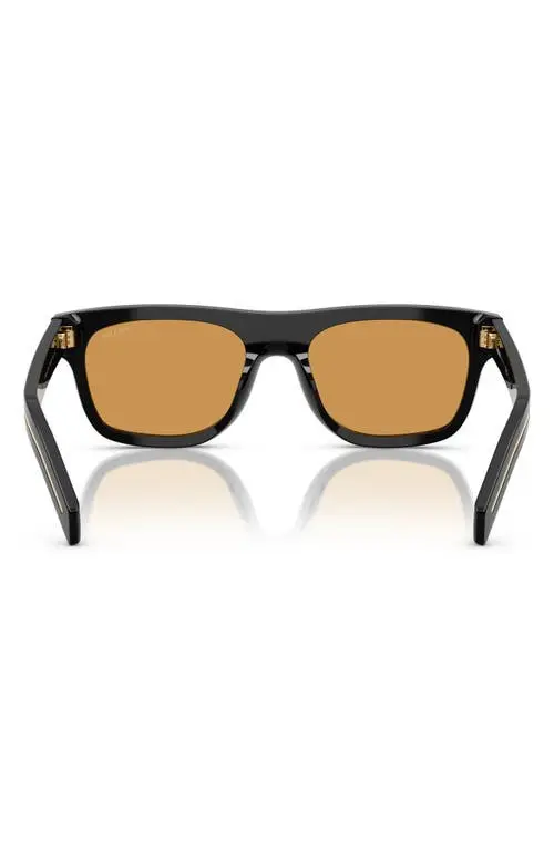 Prada 55mm Pillow Sunglasses - Black