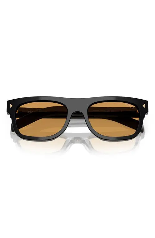 Prada 55mm Pillow Sunglasses - Black