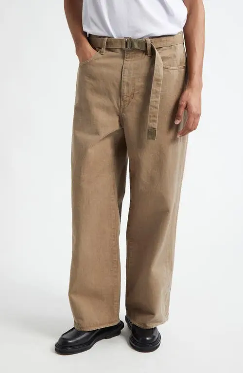 Sacai Belted Denim Pants