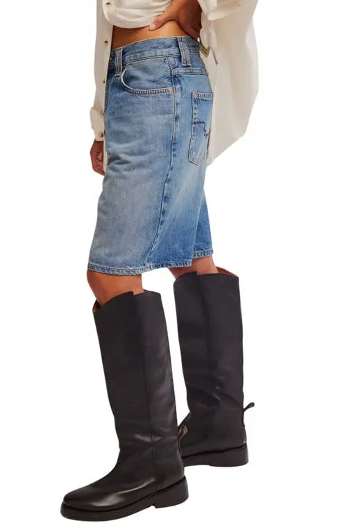 Free People Montana Denim Bermuda Shorts - Haven