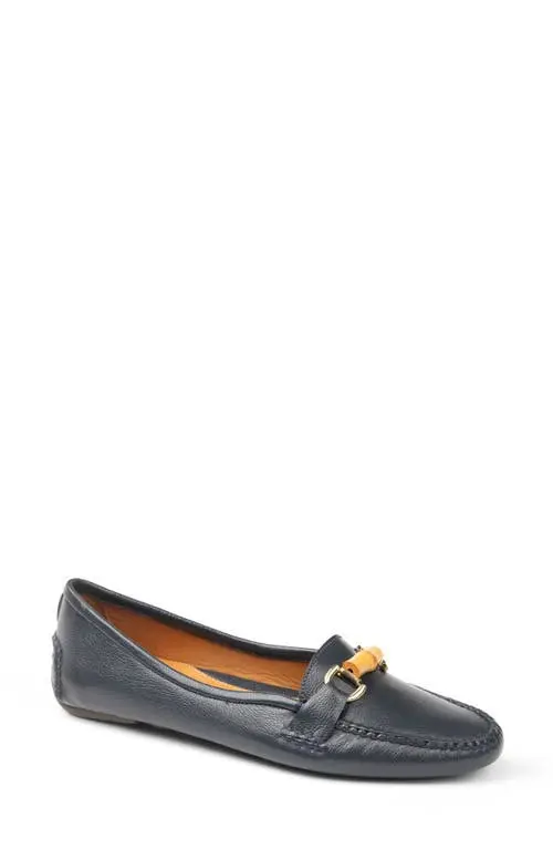 PATRICIA GREEN Jillian Driving Loafer - Navy Leather