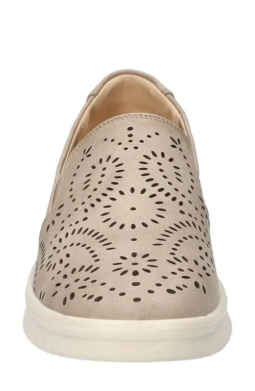 EASY WORKS BY EASY STREET Ying Perforated Slip-on Sneaker - Natural