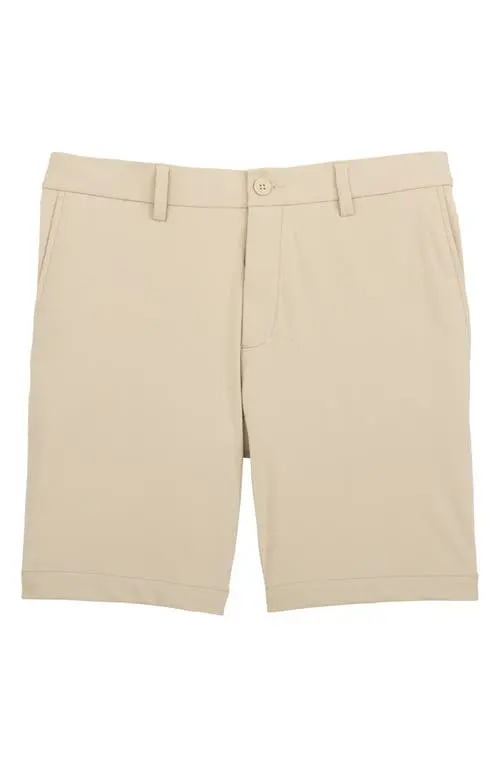 Scott Barber Sono Flat Front Chino Shorts - Khaki