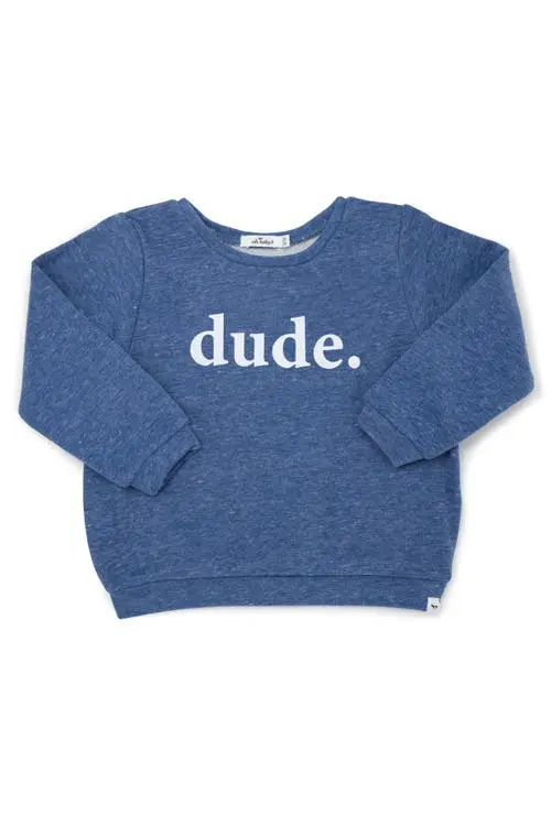 OH BABY! Brooklyn Boxy "dude." Sweatshirt